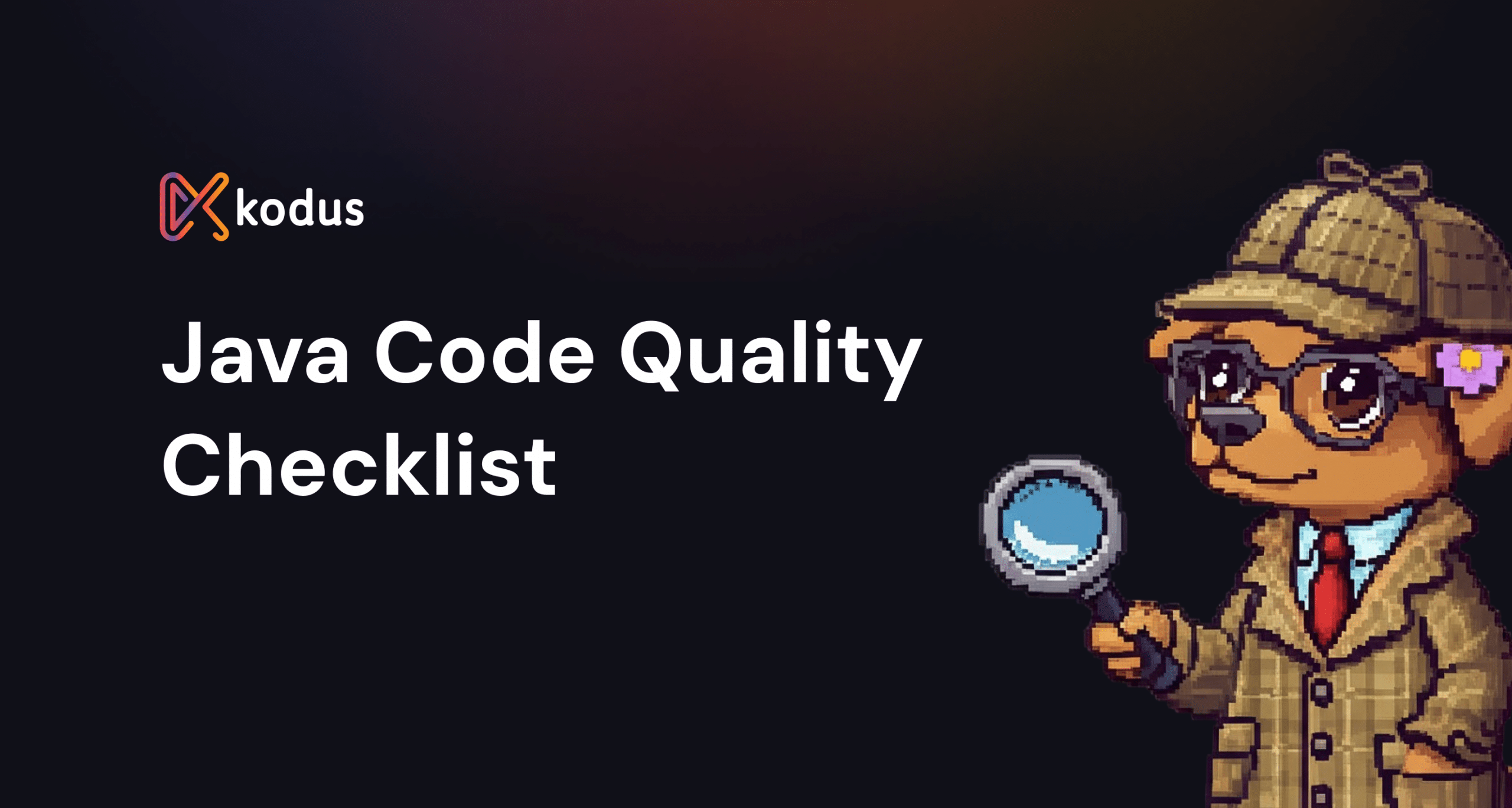 Java Code Quality | Checklist